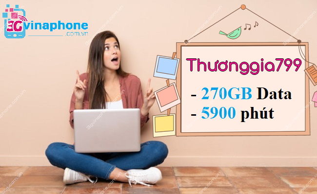 Đăng ký gói Thương gia 799 VinaPhone có 270GB và 5900 phút