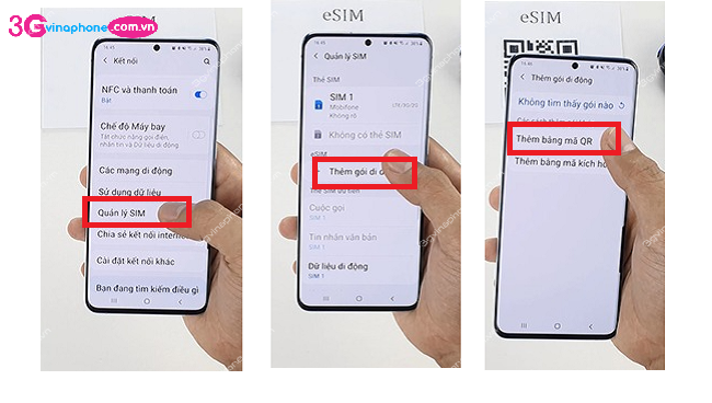 Cách cài đặt eSIM cho Note 20 Ultra Samsung như thế nào?
