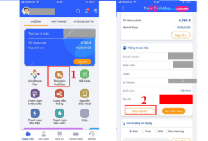 2025: Thay đổi thông tin thuê bao VinaPhone online, cửa hàng
